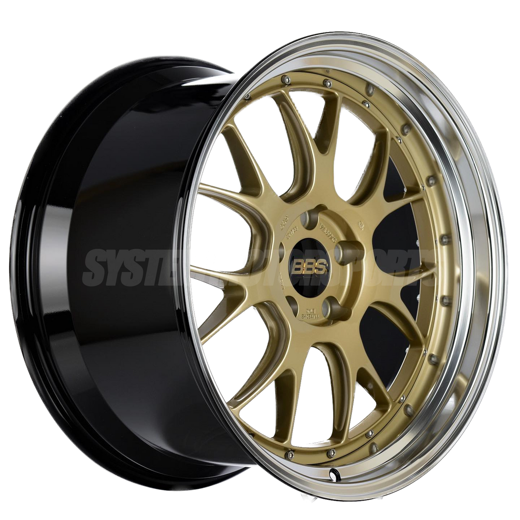 BBS LM-R - 20x9.5 +23 / 20x11 +40 / 5x120 - Gold w/ Diamond Cut Rim (F ...