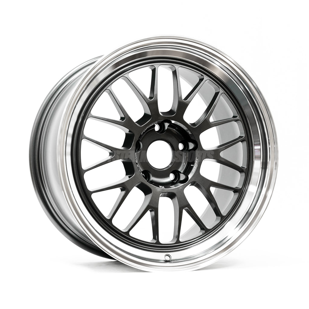 Volk Racing 21A - 18x9.5 / +20 / 5x114.3 - Dark Gunmetal / Rim DC *Set ...
