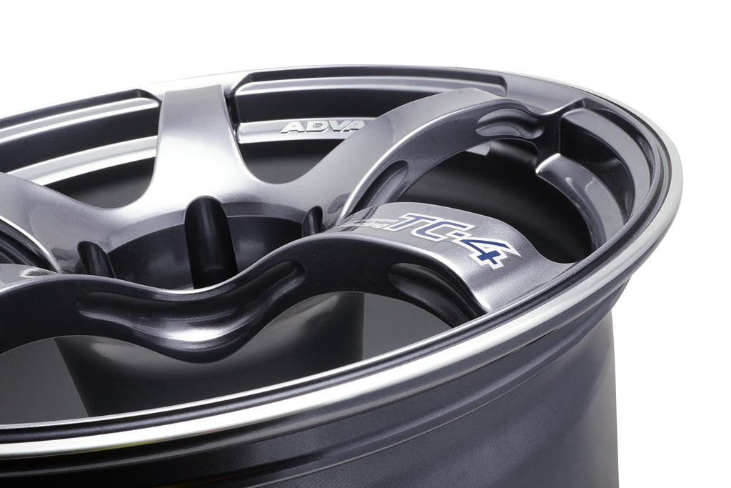 Advan TC-4 - 18x9.5 / +35 / 5x114.3 - Racing Gunmetallic & Ring *Set o ...