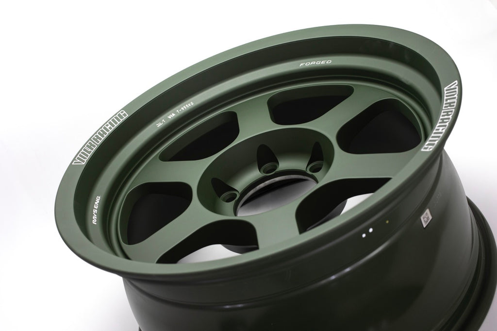 Volk Racing TE37XT M-Spec - 17x8.5 / -10 / 6x139.7 - Matte Dark Green ...