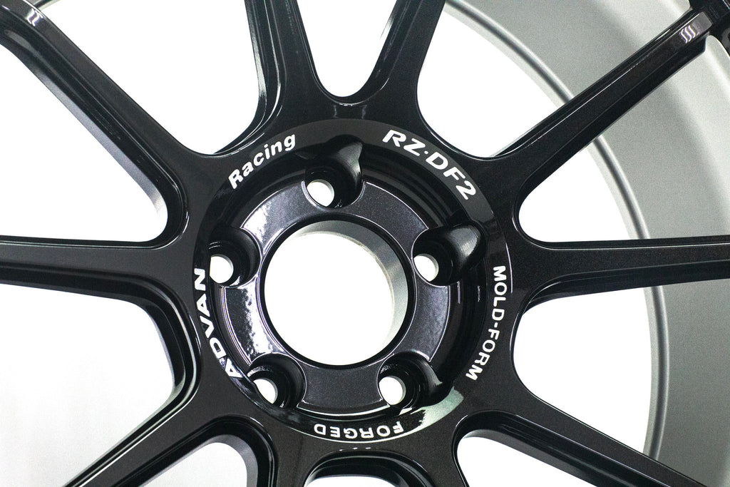 Advan RZ-DF2 - 19x9.5 +22 / 19x10.5 +34 / 5x120 - Racing Titanium Blac ...