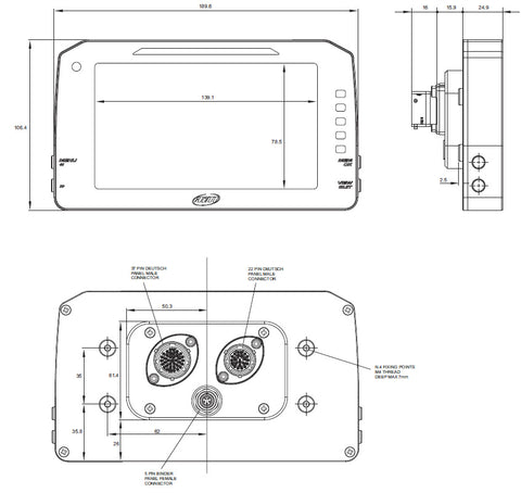 AiM Sports - MXP 1.3 Dash Logger – System Motorsports