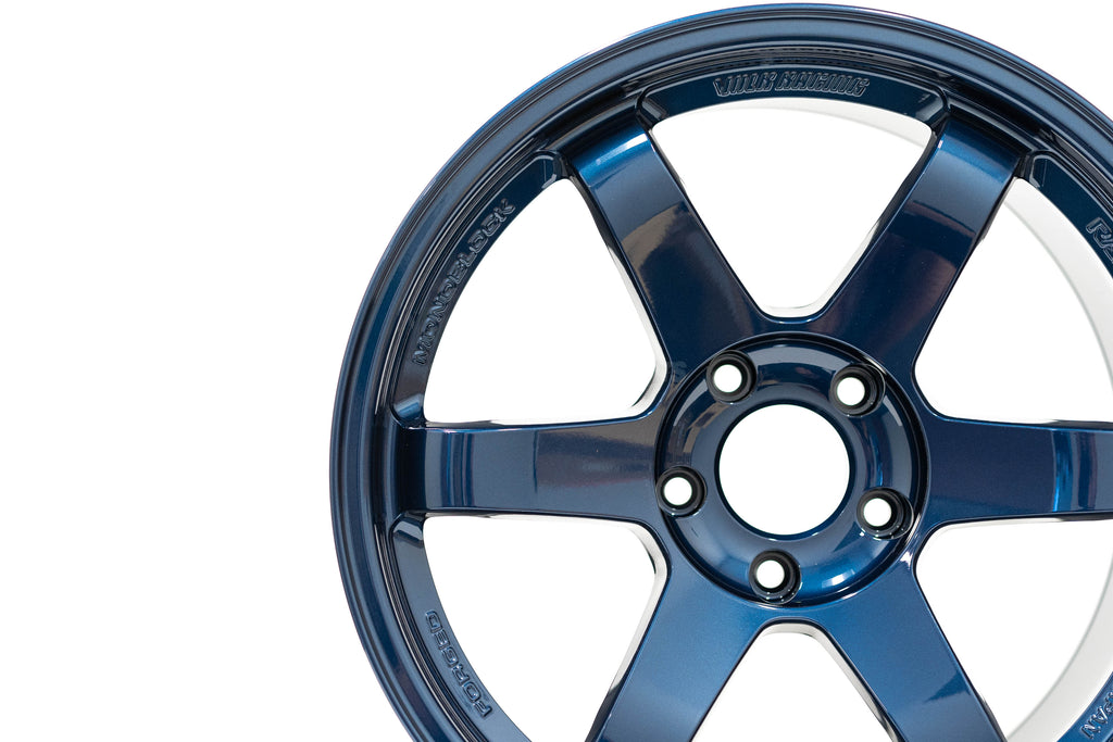 Volk Racing TE37SL - 18x10.5 / +15 / 5x114.3 - Mag Blue *Set of 4 ...