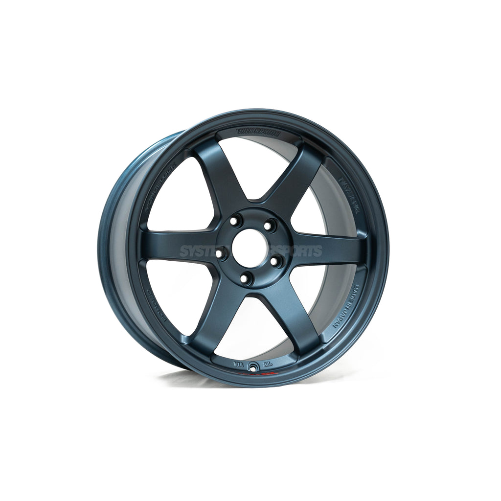 Volk Racing TE37SL - 18x10.5 / +15 / 5x114.3 - Matte Blue Gunmetal *Se ...