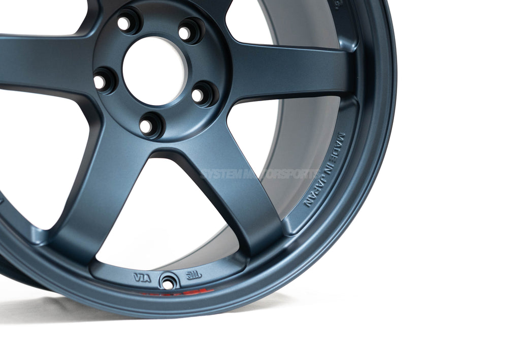 Volk Racing TE37SL - 18x10.5 / +15 / 5x114.3 - Matte Blue Gunmetal *Se ...