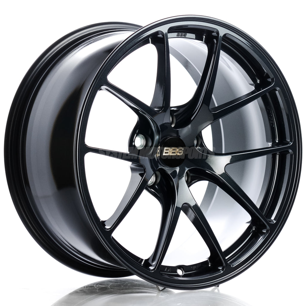 BBS RI-A - 18x9.5 +23 / 18x10.5 +25 / 5x120 - Black Blue (E46 M3 / E9x – System Motorsports