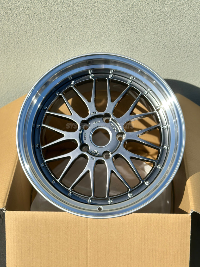 BBS LM - 18x10 / +20 / 5x114.3 - Diamond Black w/ Diamond Cut Rim *Set ...