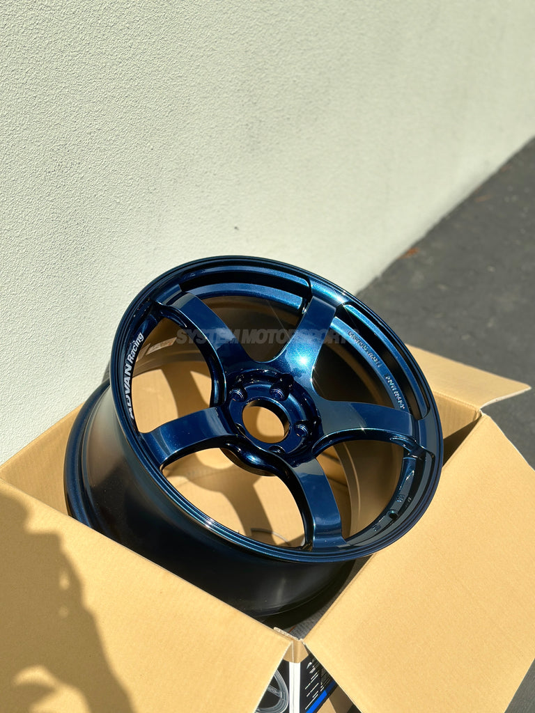Advan TC-4 - 18x9.5 / +35 / 5x114.3 - Racing Indigo Blue *Set of 4 ...