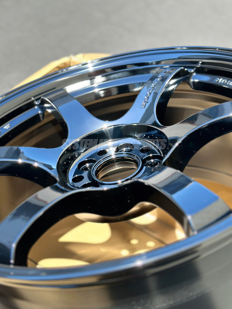 Gram Lights 57DR - 18x9.5 / +38 / 5x114.3 - RBC (Royal Black Chrome ...