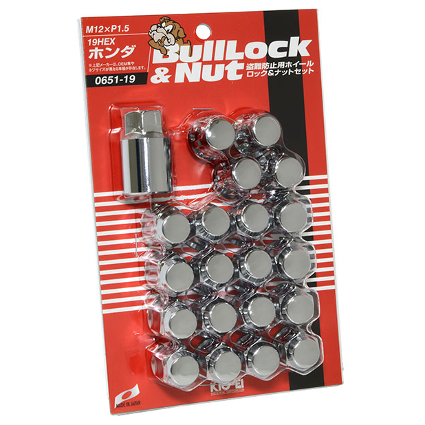 Project Kics Bull Lock 19Hex Lugnuts & Locks - M12 – System Motorsports