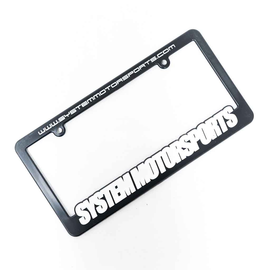 System Motorsports Support Pack Bundle (License Plate Frame + Stickers