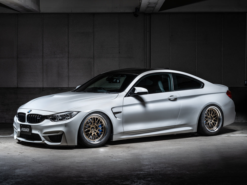 Volk Racing 21A for BMW (5x120) M2 / M3 / M4 - Gold/Rim DC *Set of 4* – System Motorsports