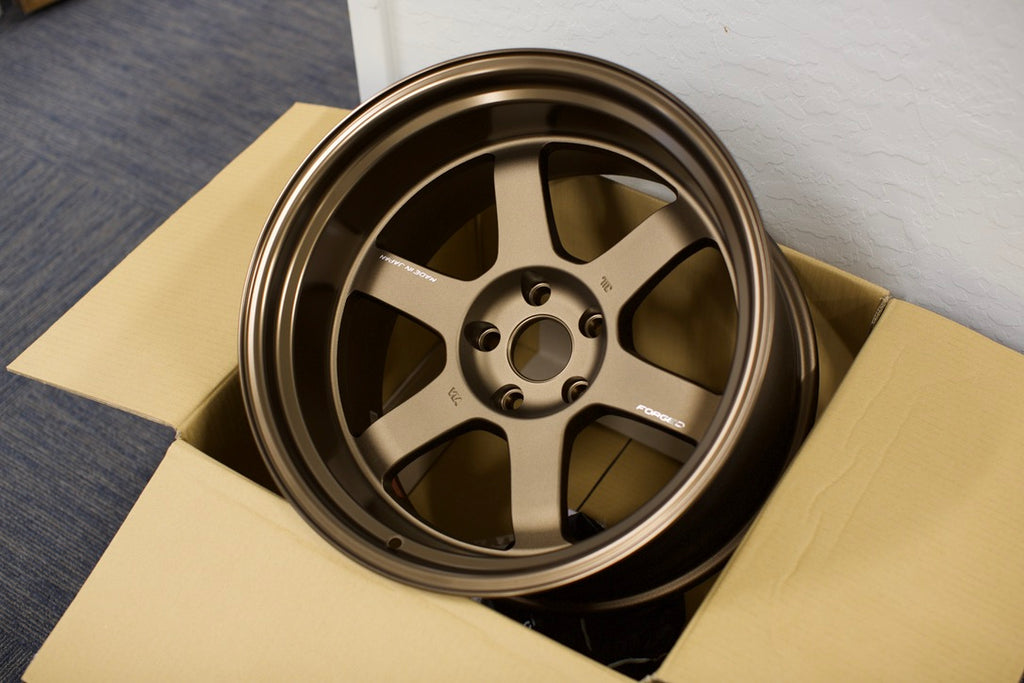 Volk Racing TE37V Mark-II - 18x11 / -30 / 5x114.3 - Bronze *Set of 4 ...