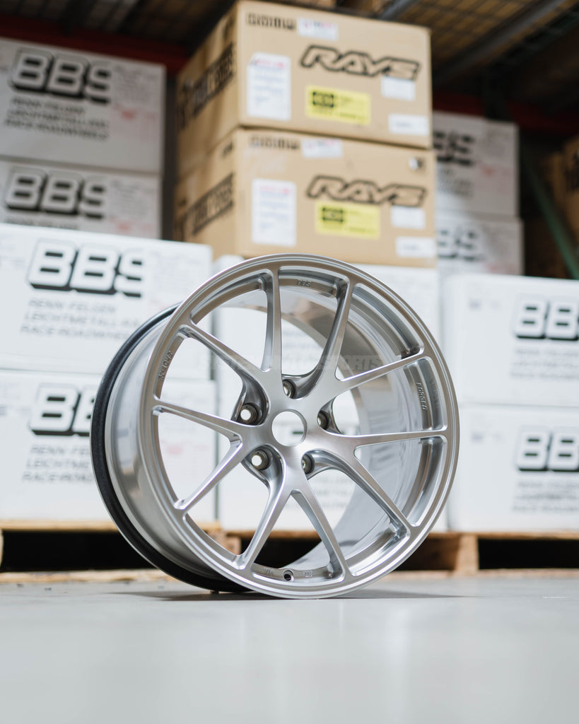 BBS RI-A - 18x9.5 / +23 / 5x120 - Diamond Silver (E46 M3 Fitment) *Set – System Motorsports