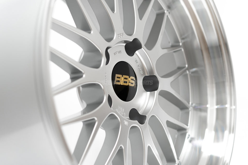 BBS LM - 20x9 / 20x10 / 5x120 - Diamond Silver w/ Diamond Cut Rim *Set ...