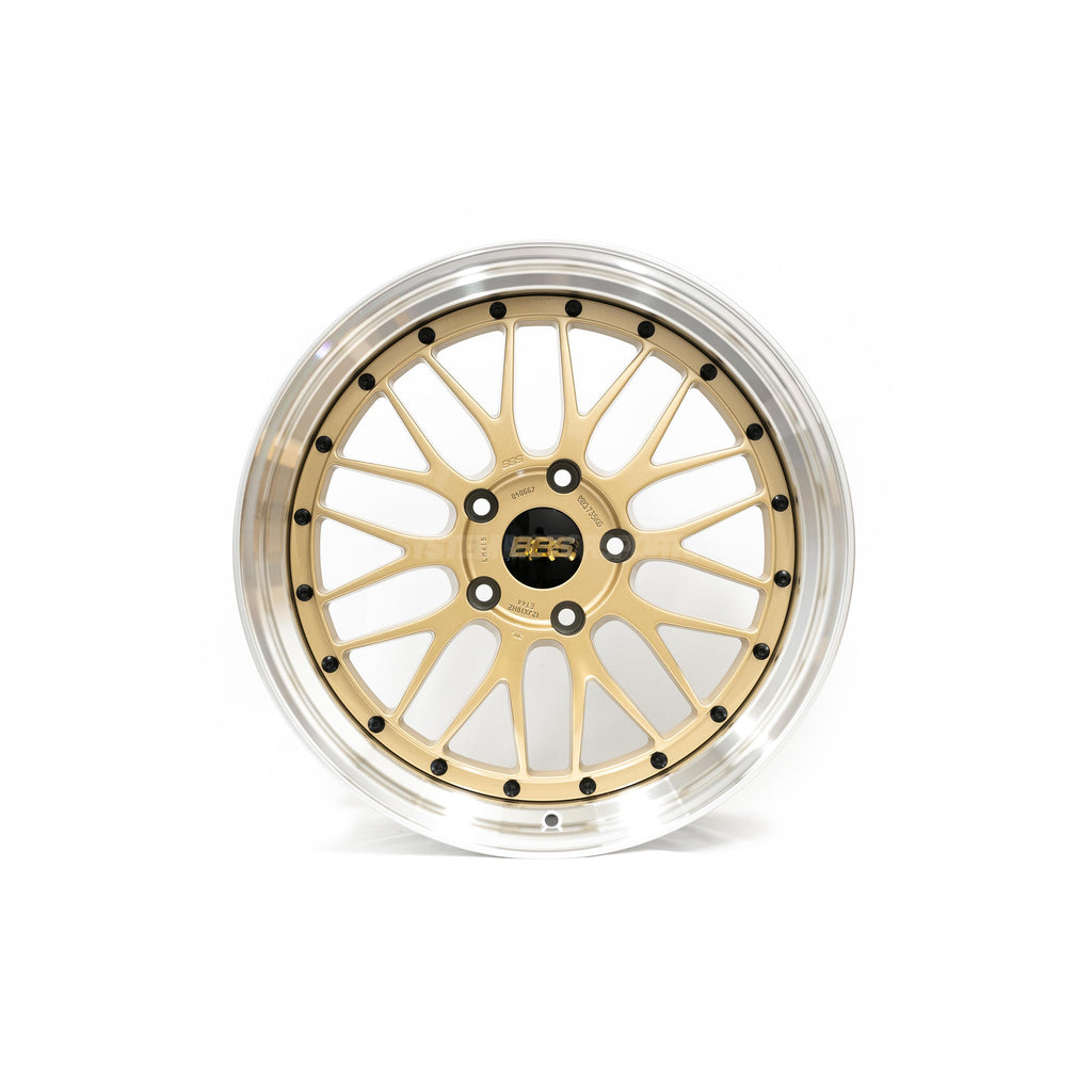 BBS LM - 19x9.5 +22 / 19x11 +37 / 5x120 - Gold w/ Diamond Cut Rim (F80 ...