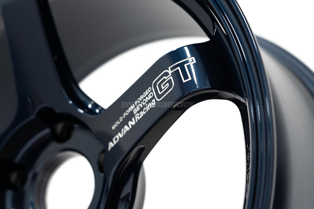 Advan GT Beyond - 18x10 / +25 / 5x120 - Titanium Blue (BMW E46 / E9x M ...
