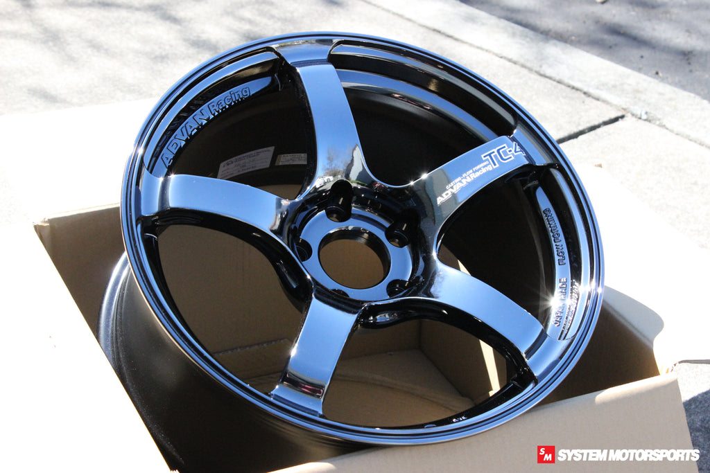 Advan TC-4 - 18x9.5 +45 5x114.3 - Black Chrome/SBC *Set of 4* – System ...