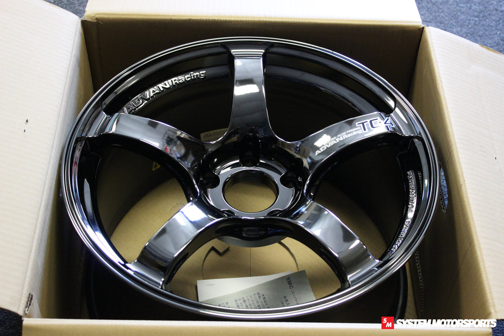 Advan TC-4 18x9.5 +38 5x114.3 Black Chrome *Set of 4* (WRX/STI Fitment ...