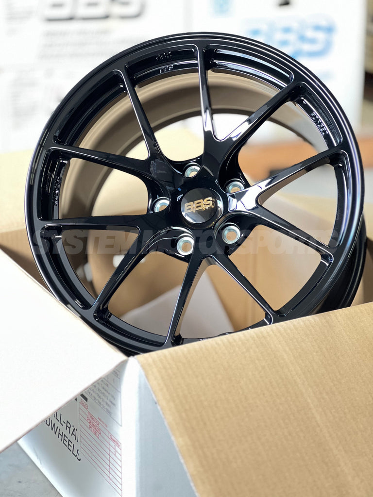 BBS RI-A - 18x9.5 / +23 / 5x120 - Gloss Black (E46 M3 Fitment) *Set of – System Motorsports