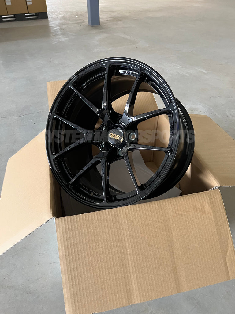 BBS RI-A - 18x9.5 / +23 / 5x120 - Gloss Black (E46 M3 Fitment) *Set of – System Motorsports