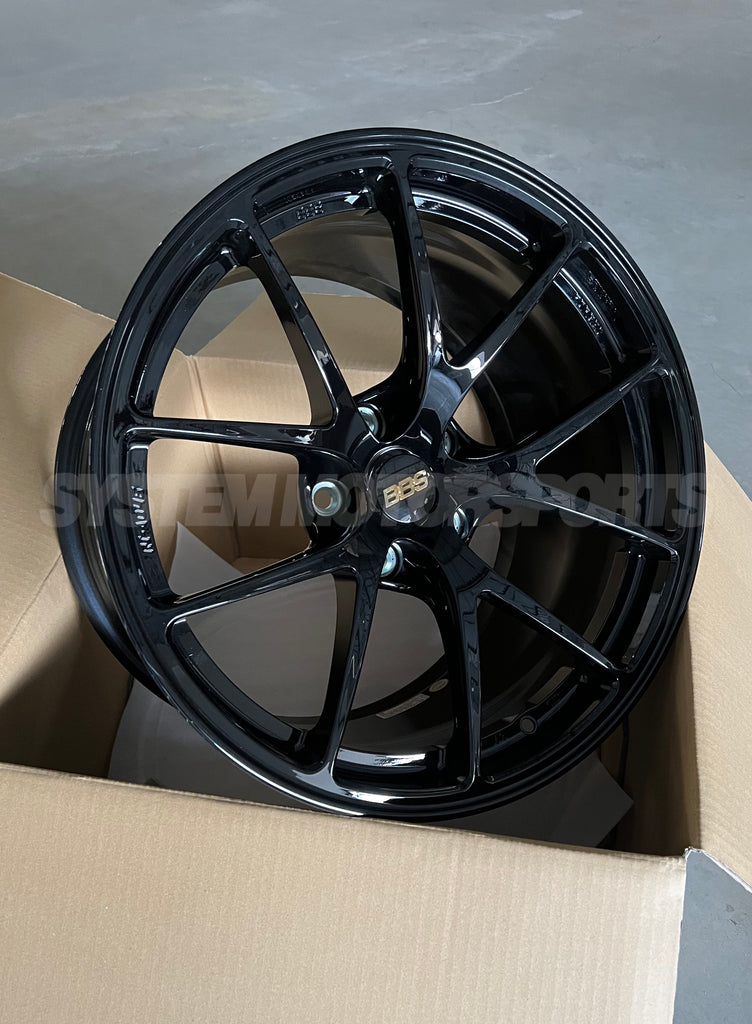 BBS RI-A - 18x9.5 +23 / 18x10.5 +22 / 5x120 - Gloss Black (E46 M3 / E9 – System Motorsports