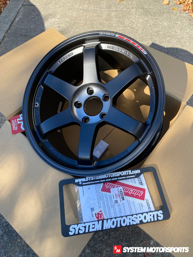 Volk Racing TE37SL Black Edition III - 18x11 / +17 / 5x114.3 - Pressed ...