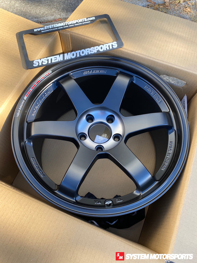 Volk Racing TE37SL Black Edition III - 18x11 / +17 / 5x114.3 - Pressed – System Motorsports