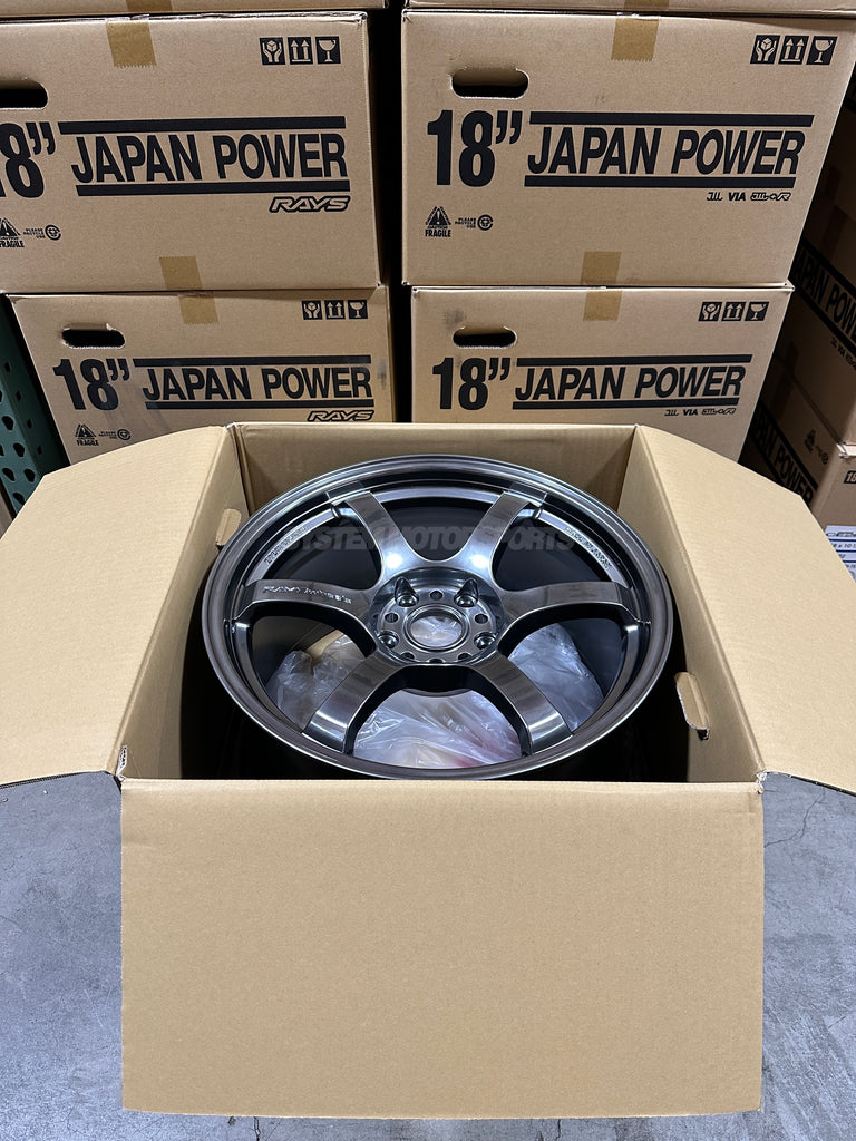 Gram Lights 57DR - 18x9.5 / +38 / 5x120 - Grace Silver *Set of 4 ...