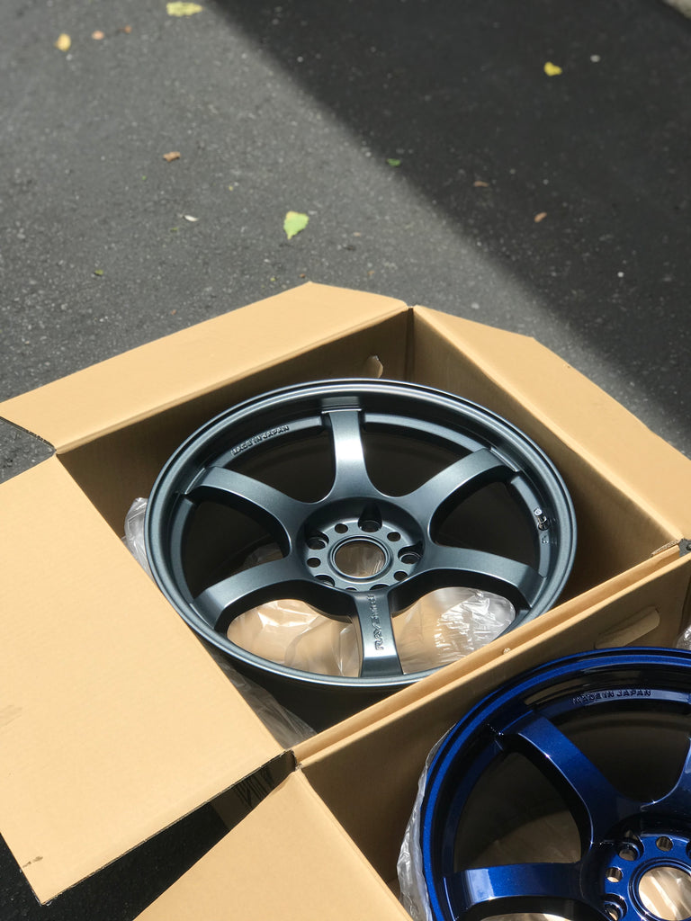 Gram Lights 57DR - 18x9.5 / +22 / 5x114.3 - Gun Blue II *Set of 4 ...