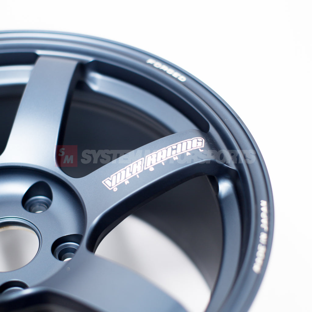 Volk Racing TE37 Saga S-Plus - 18x10 / +34 / 5x120 - Matte Blue Gunmet ...