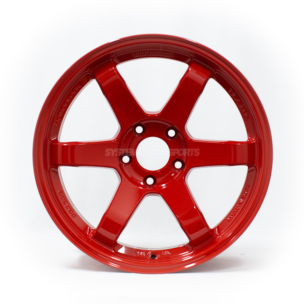 Volk Racing TE37SL - 18x9.5 / +38 / 5x120 - Red *Set of 4* – System ...